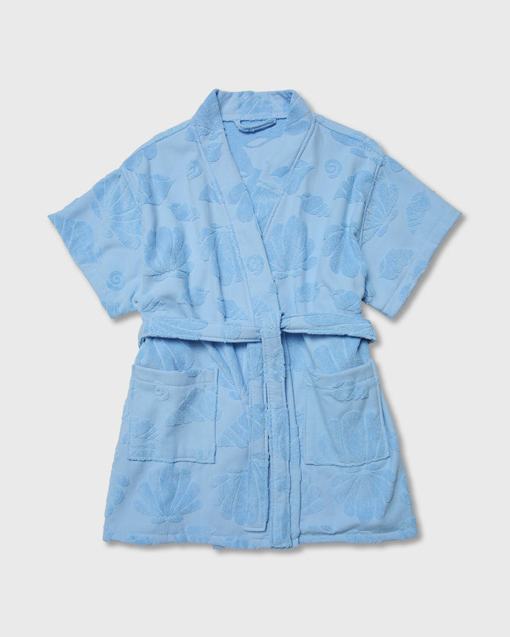Buy Blue Cotton Beach & Bathrobe – K JULIET